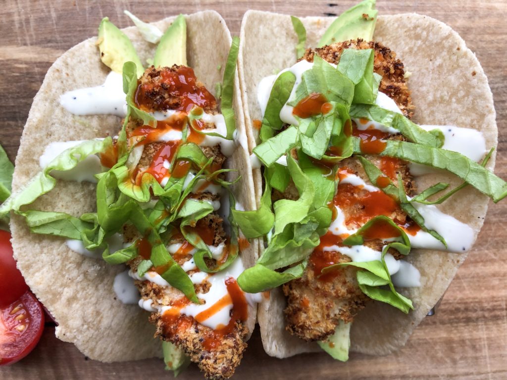 Buffalo Chicken Tacos - A Healthy Makeover