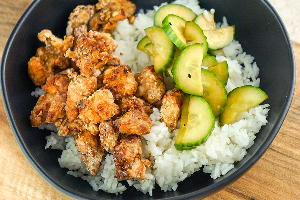 Chicken Karaage (Japanese Fried Chicken) - A Healthy Makeover